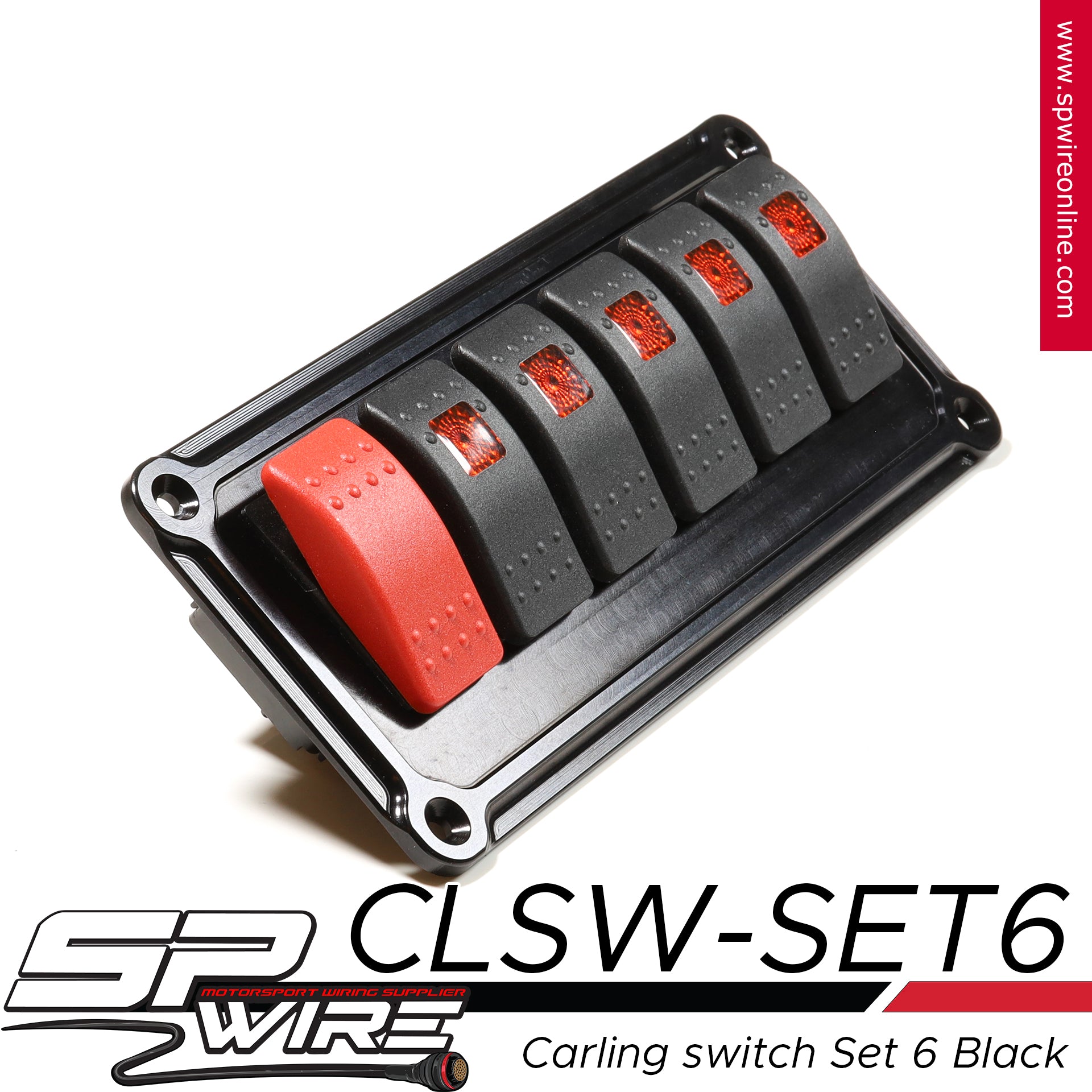 Clsw-set6 #Carling Switch Momen1 On-Off5 + Plate – spwire