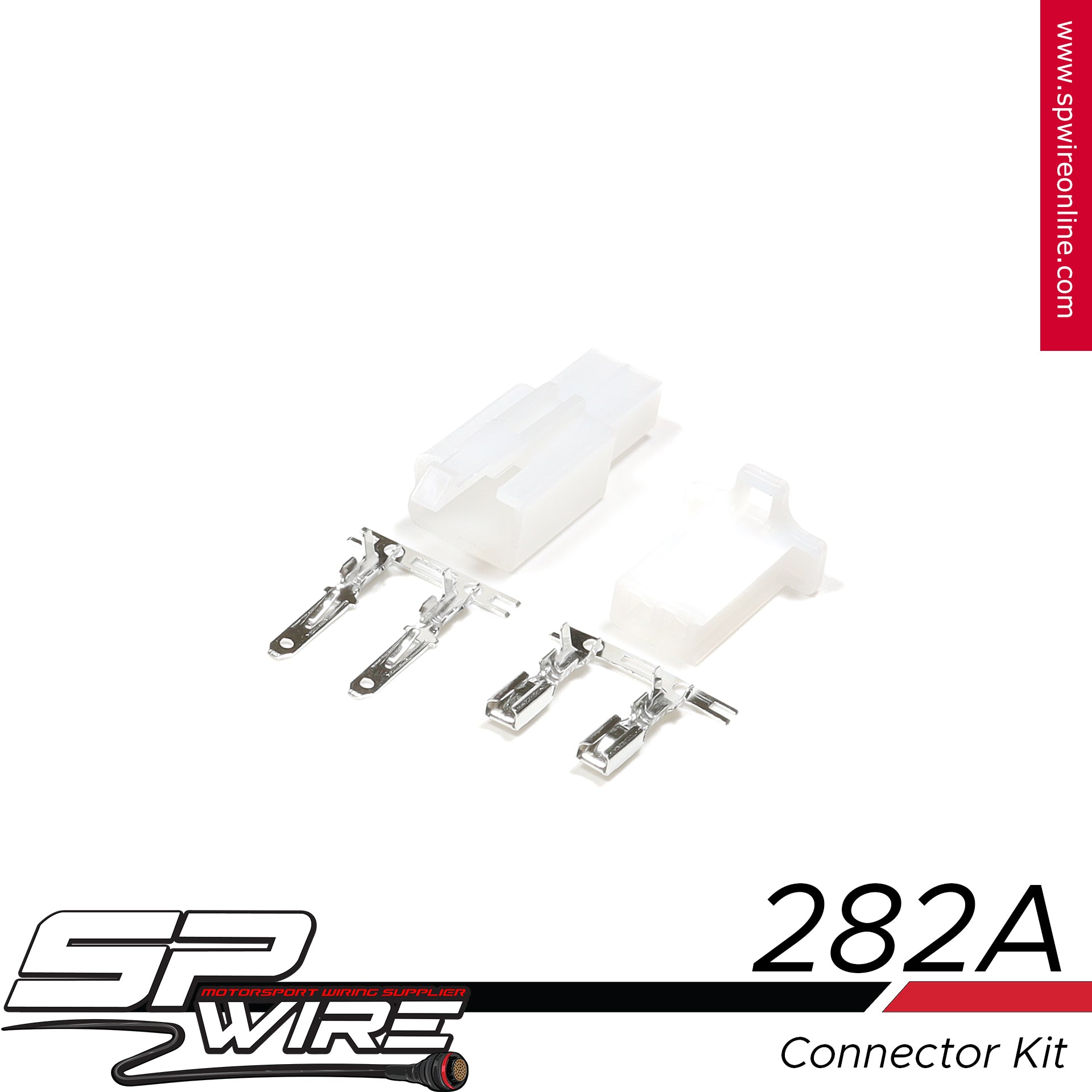 282A #ปลั๊ก 2.8 2 way SET สีขาว – spwire