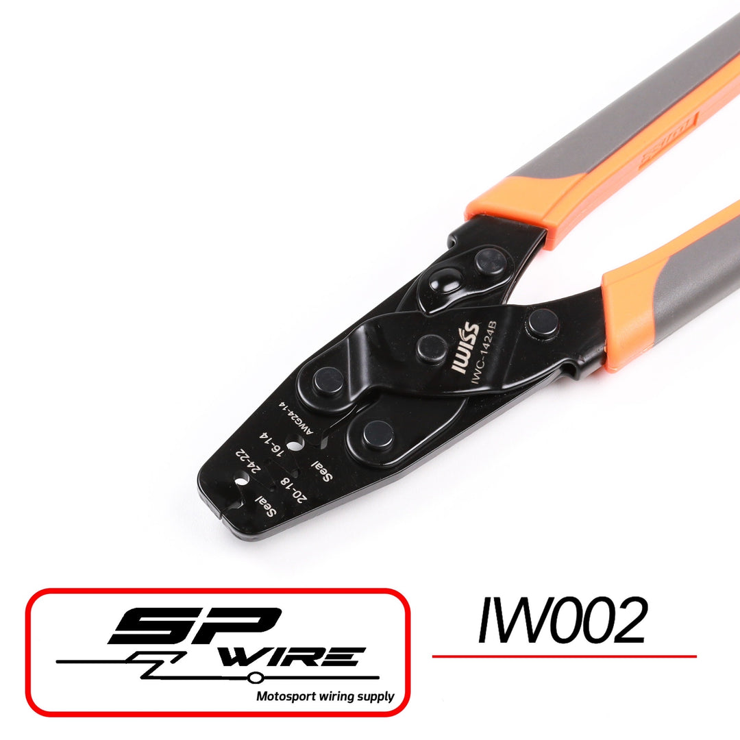 IW002 #คีม iwiss 1 ชั้น ย้ำ พินแบบท้ายมียางกันน้ำ – spwire