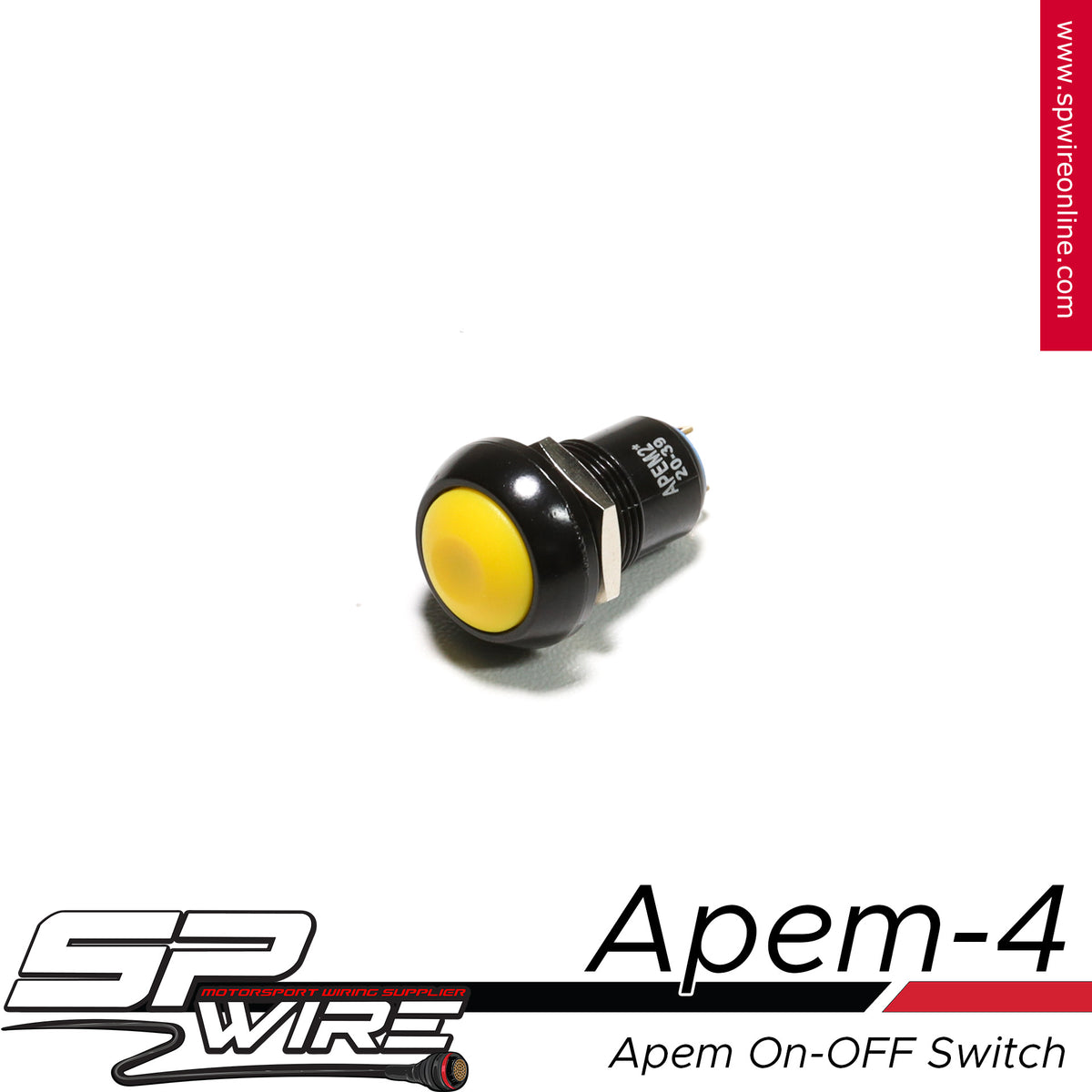 Apem-4 #Apem ON-OFF Switch Yellow – spwire