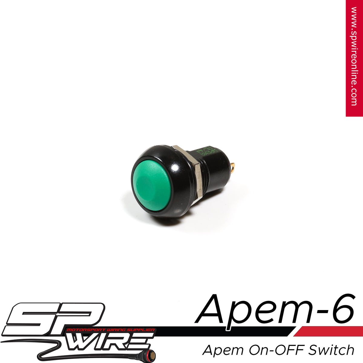 Apem-6 #Apem ON-OFF Switch Green – spwire
